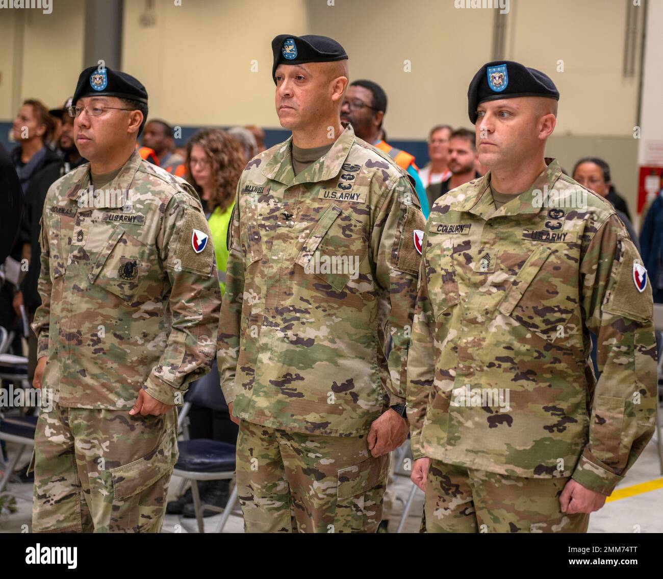 From left to right: U.S. Army Master Sgt. Charles W. Douglas, outgoing ...