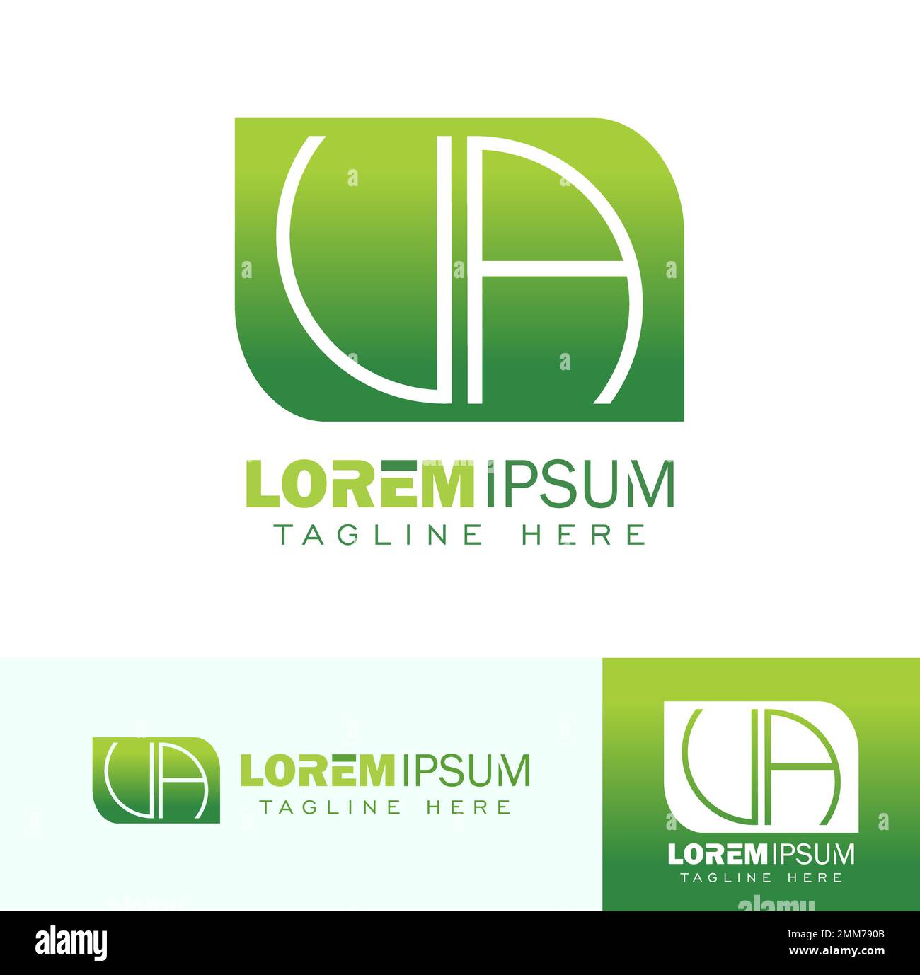 A vector illustration set of VA Monogram Initial Logo Sign Stock Vector ...