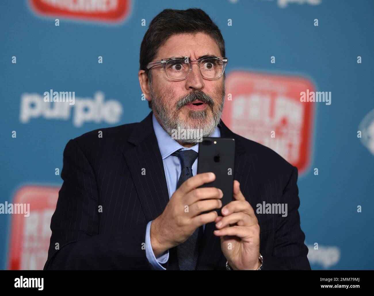 Cast member Alfred Molina arrives at the Los Angeles premiere of "Ralph ...