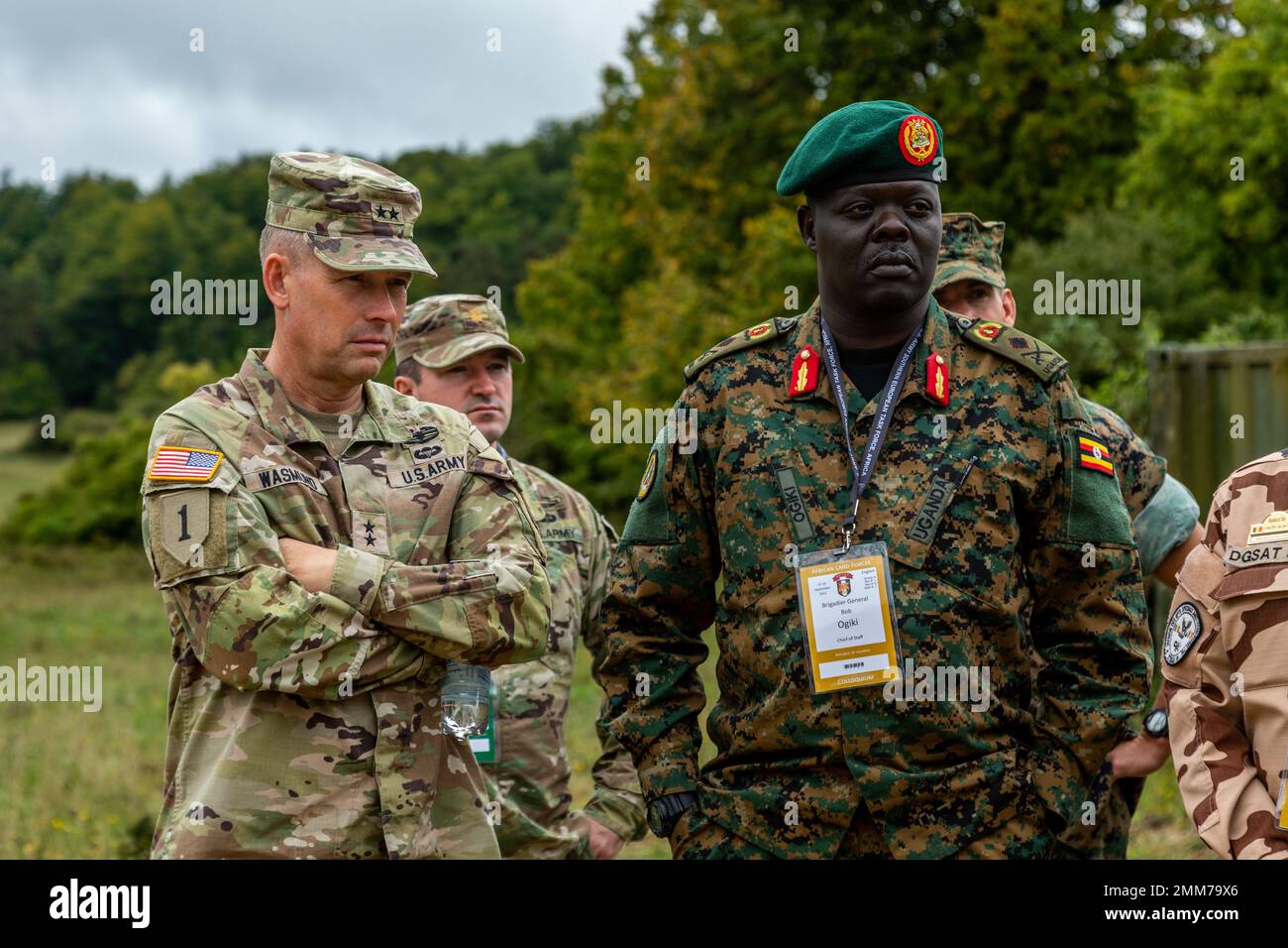 U.S. Army Southern European Task Force, Africa Commanding General Maj. Gen. Todd R. Wasmund, and ...