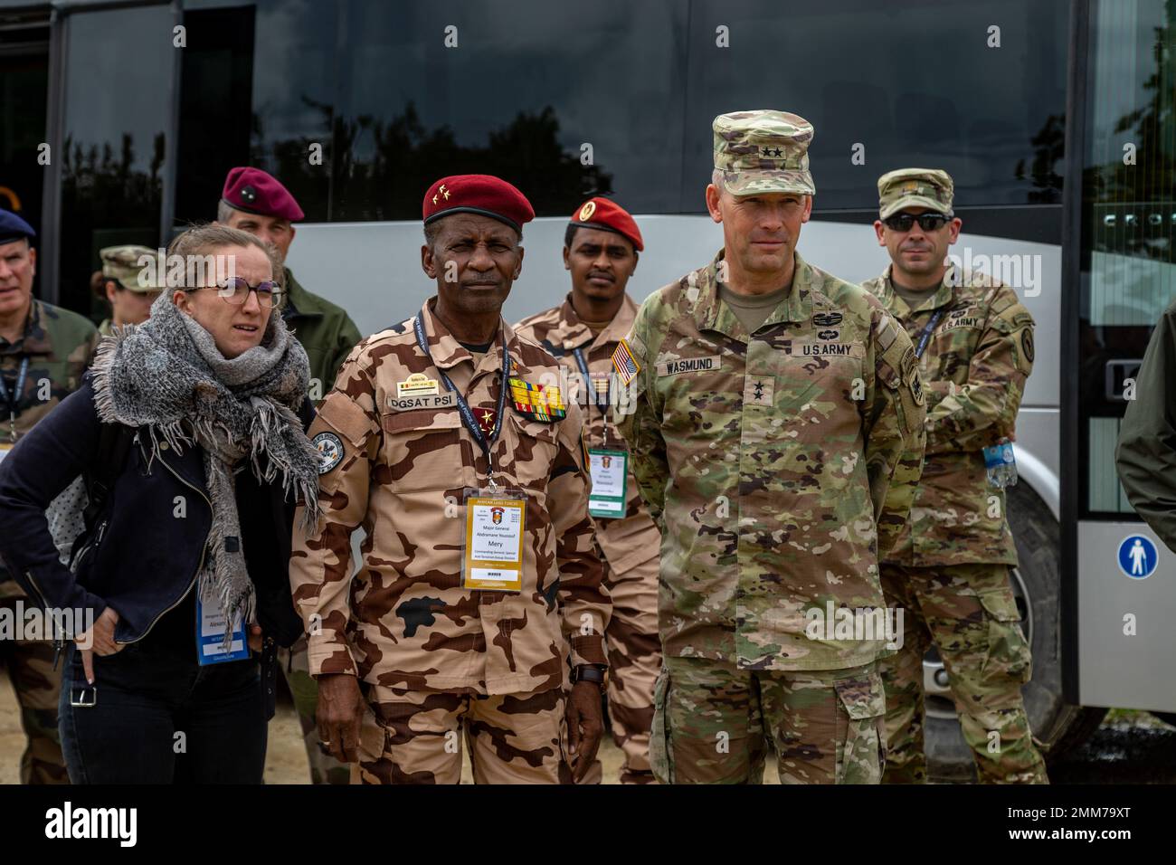 U.S. Army Southern European Task Force, Africa Commanding General Maj. Gen. Todd R. Wasmund, Maj ...
