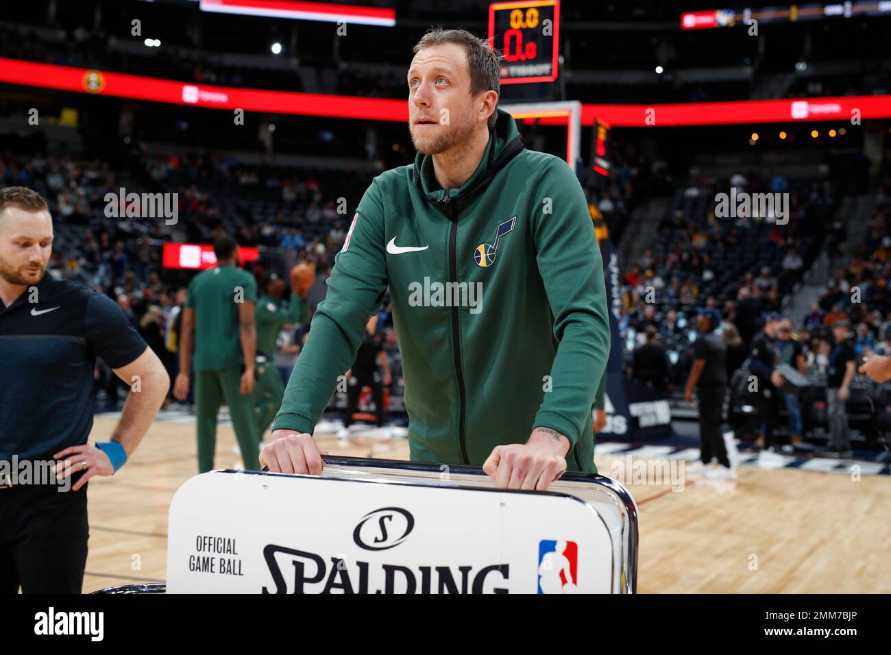 Utah Jazz forward Joe Ingles (2) in the first half of an NBA basketball ...