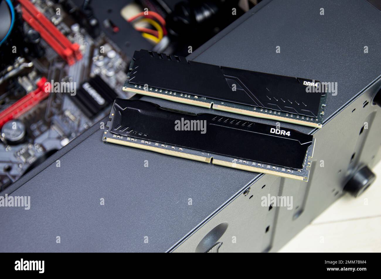 top view of computer ram, ddr4 ram Stock Photo - Alamy