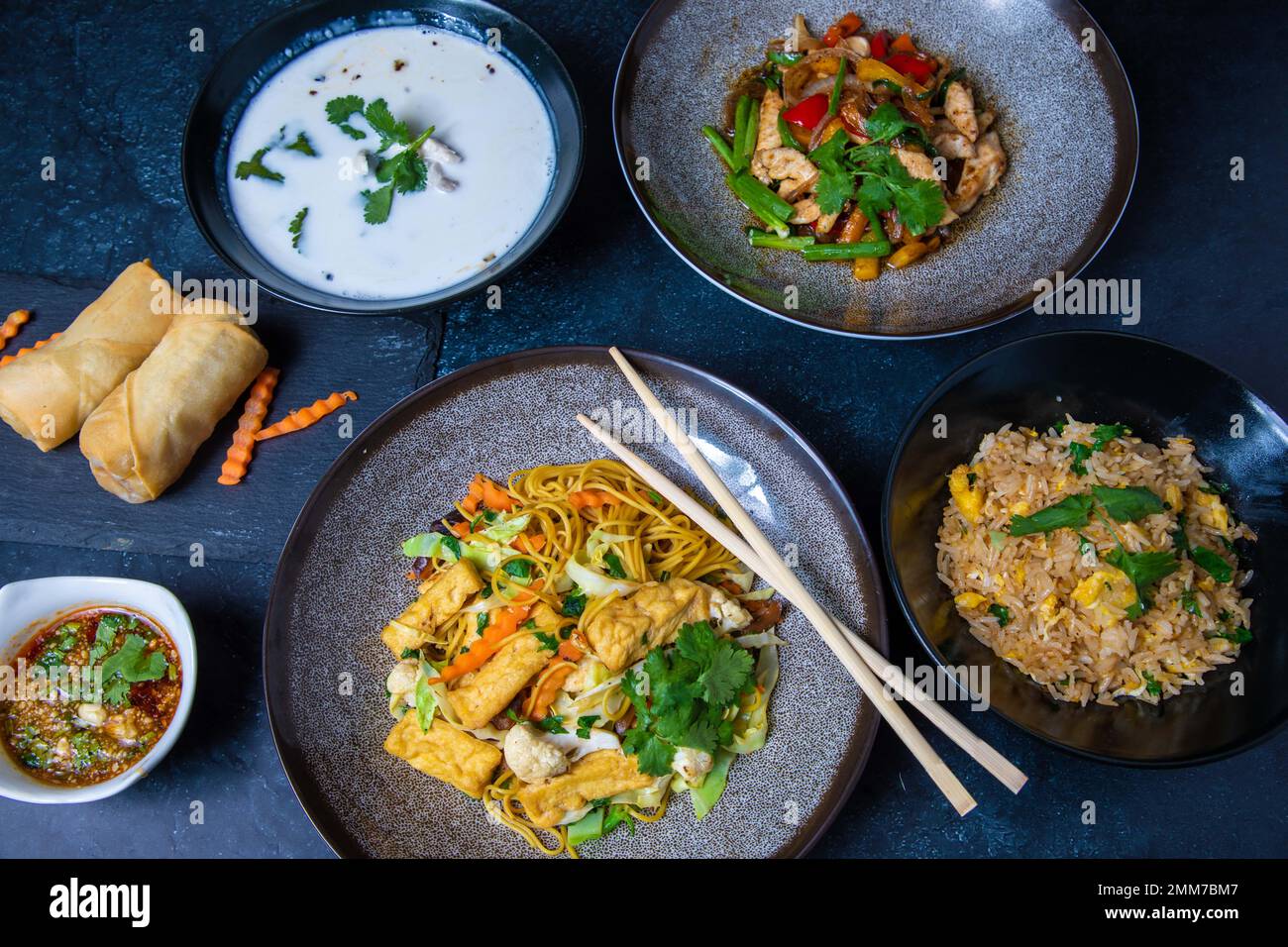 Thai cooking places emphasis on lightly prepared dishes with strong ...