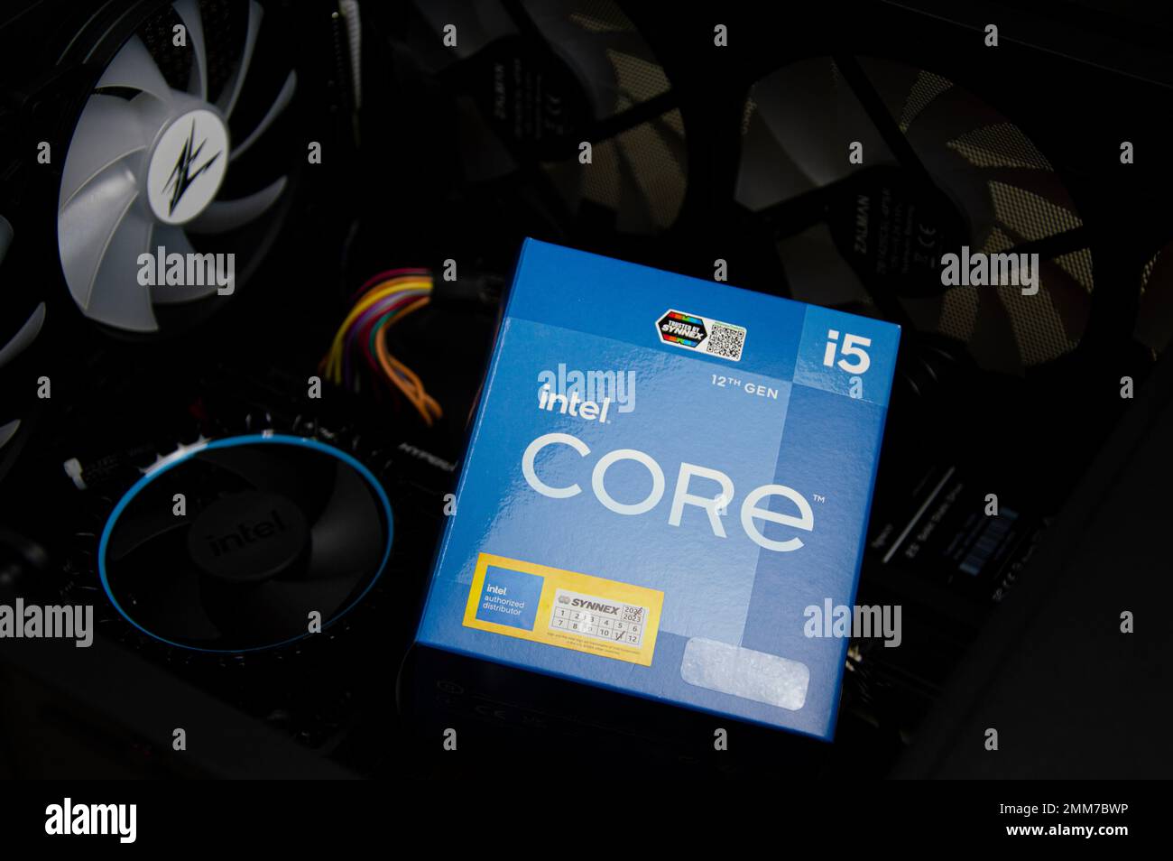 30-1-2023 Chonburi, Thailand The 12th generation Intel CPU chip is very ...