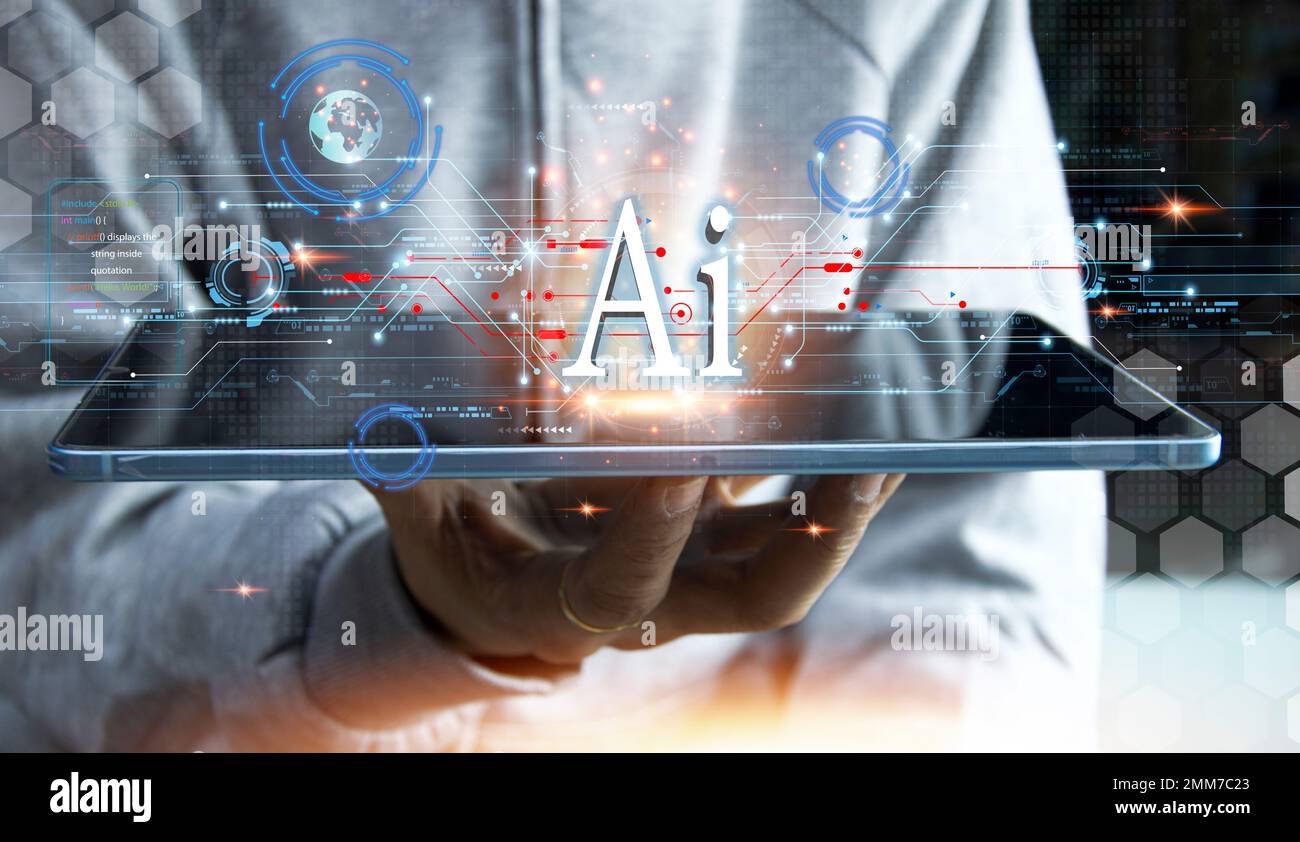 Technology development concept with artificial intelligence Stock Photo ...