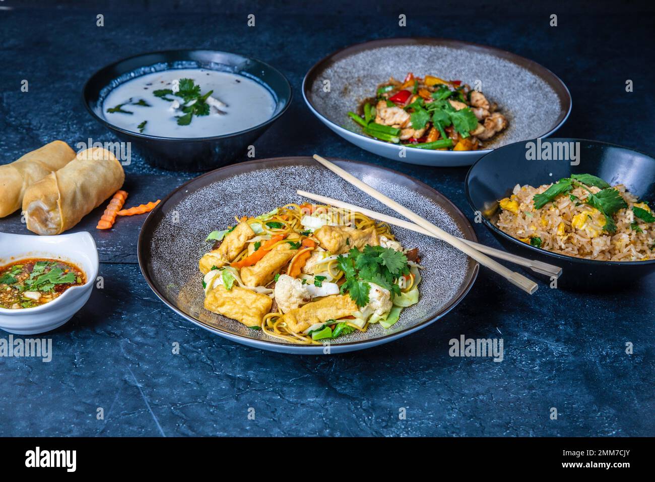 Thai cooking places emphasis on lightly prepared dishes with strong ...