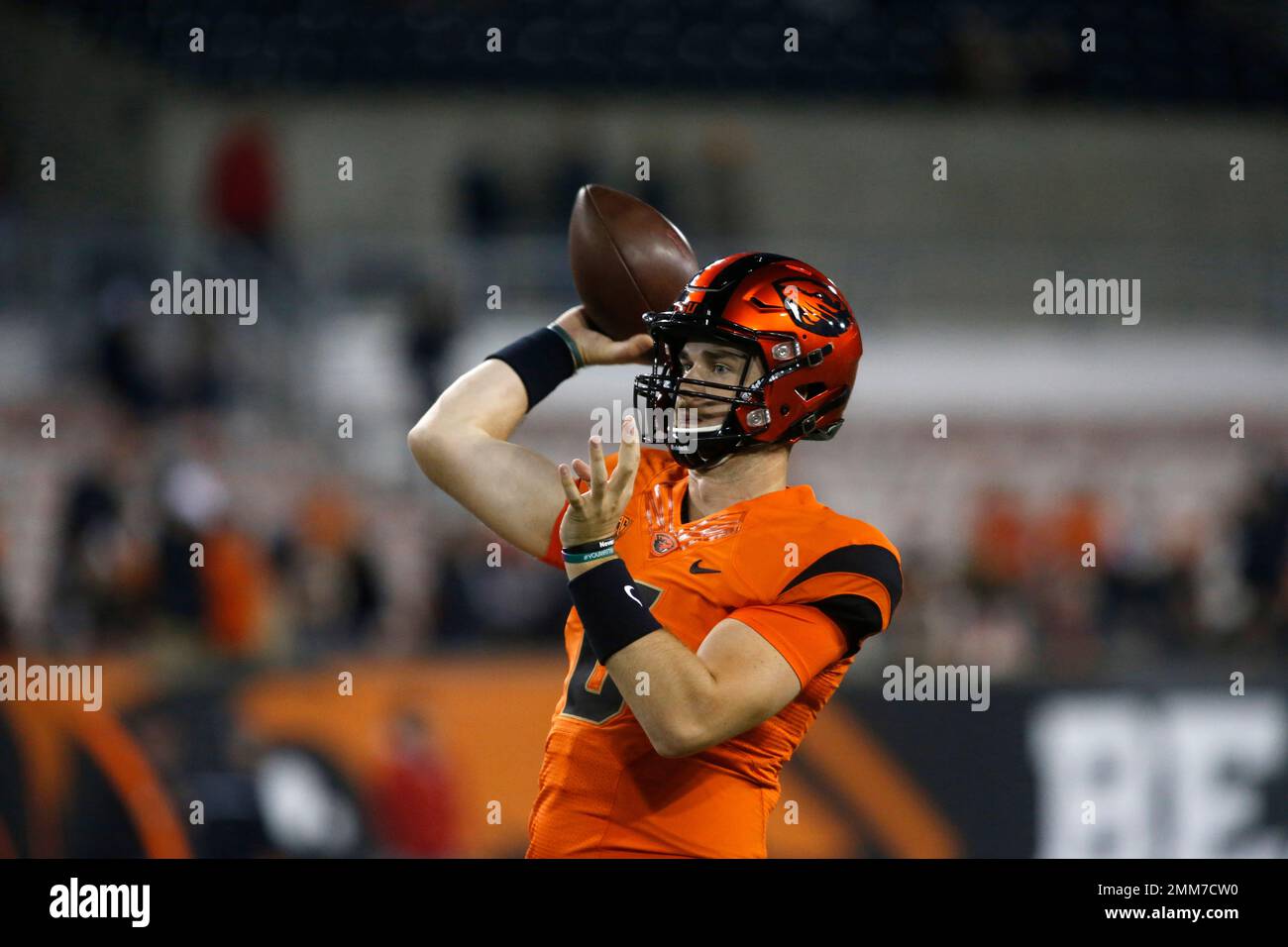 Oregon State quarterback Jake Luton before an NCAA college football ...