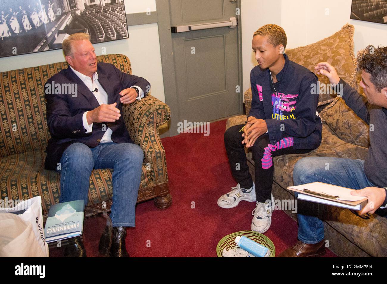 Al Gore, left, and Jaden Smith seen on day three of Summit LA18 in ...