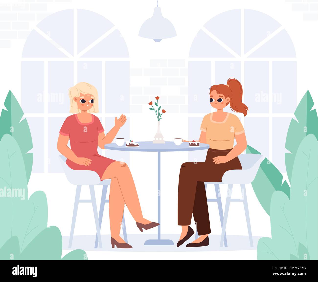 Cartoon Restaurant Scene