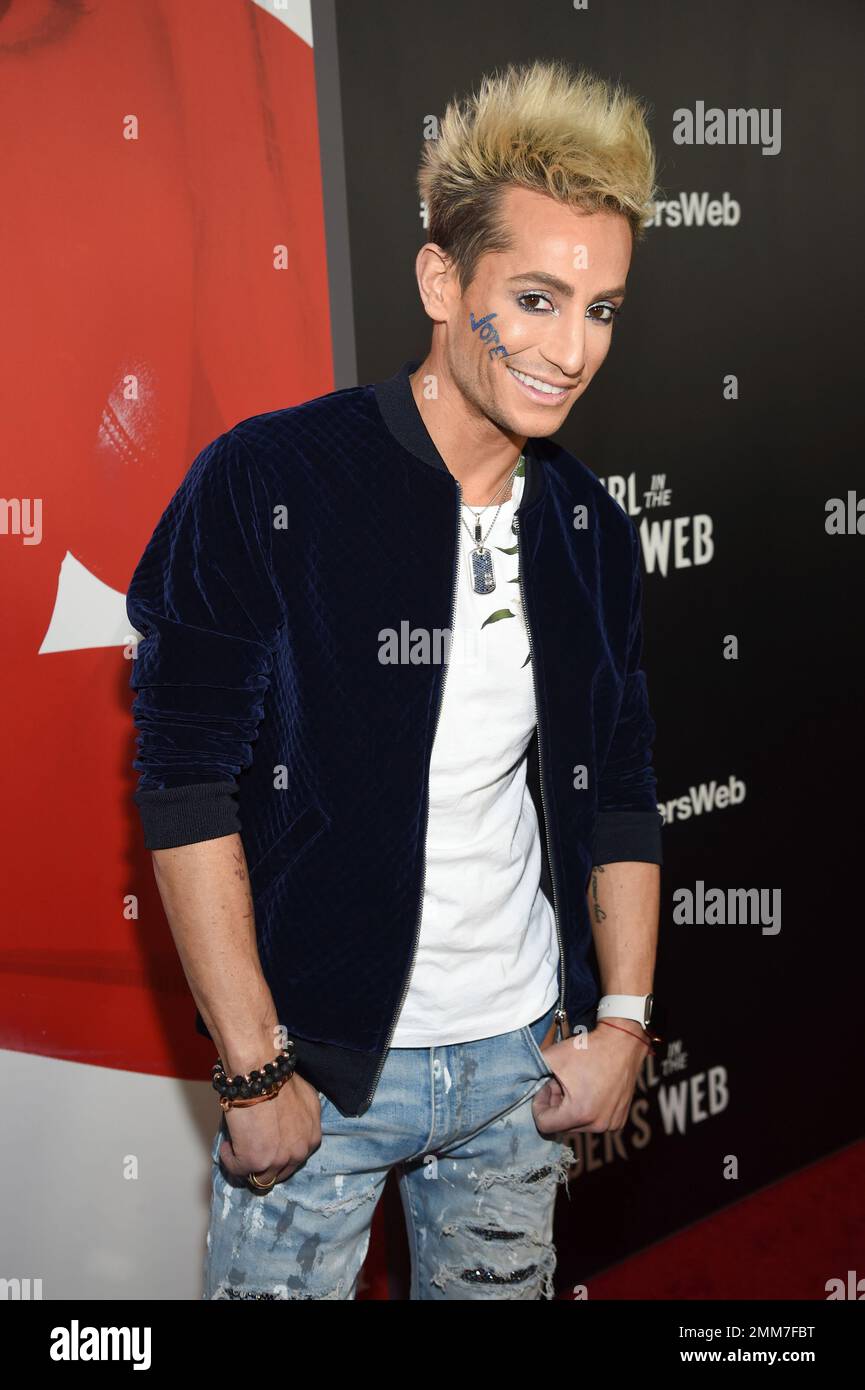 Frankie Grande attends a special screening of "The Girl in the Spider's ...