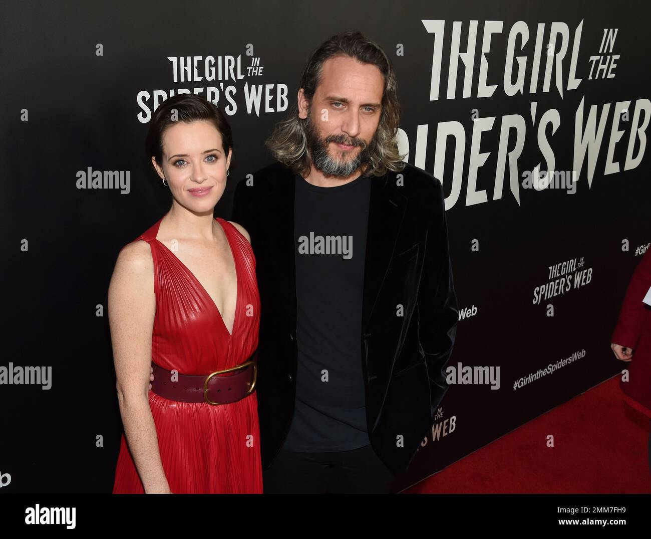 Actor Claire Foy, left, and director Fede Alvarez attend a special ...