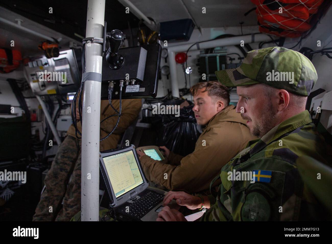 U.S. Marine Cpl. Cameron Herrick, with Mobile Reconnaissance Company ...