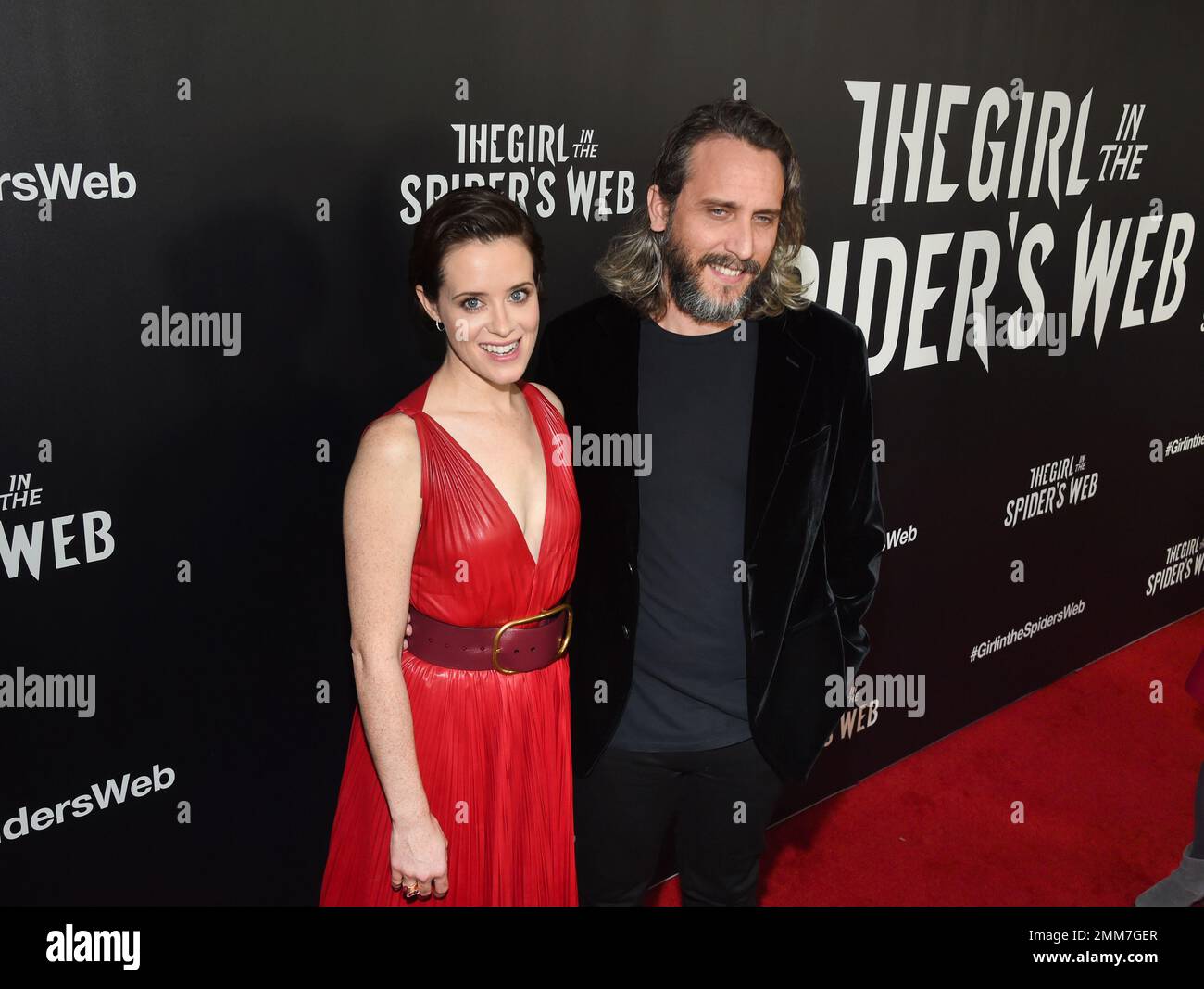 Actor Claire Foy, left, and director Fede Alvarez attend a special ...
