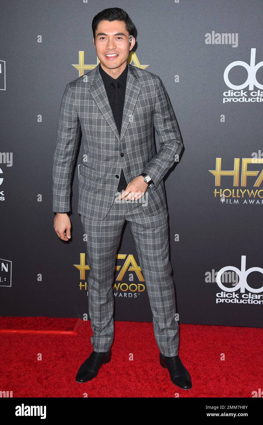 Henry Golding arrives at the Hollywood Film Awards on Sunday, Nov. 4 ...