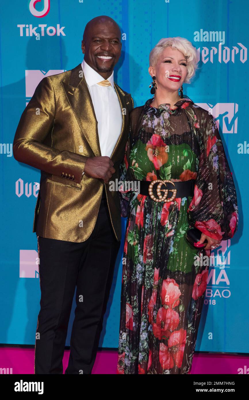 Actor Terry Crews poses for photographers upon arrival at the European ...