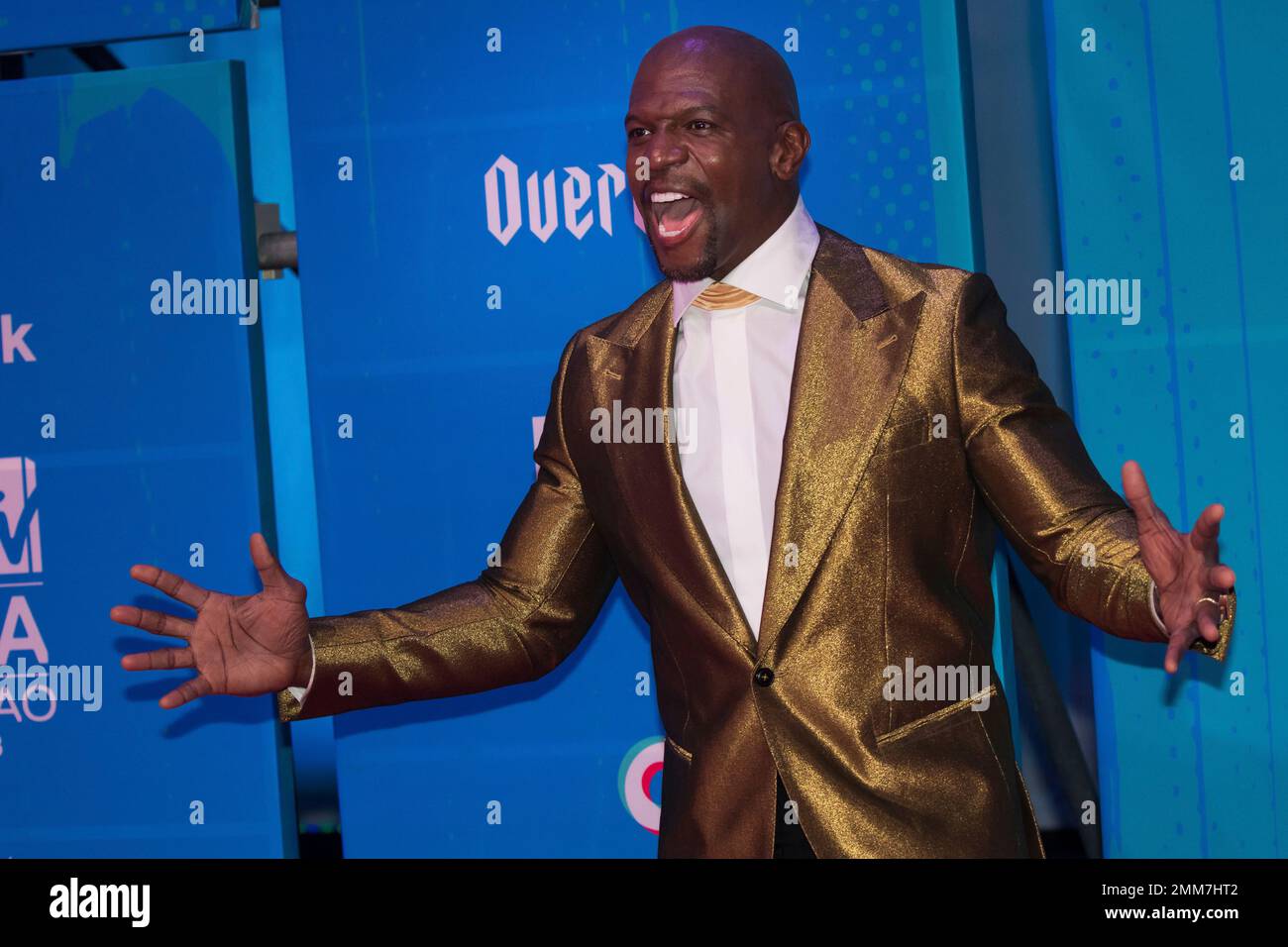 Actor Terry Crews poses for photographers upon arrival at the European ...