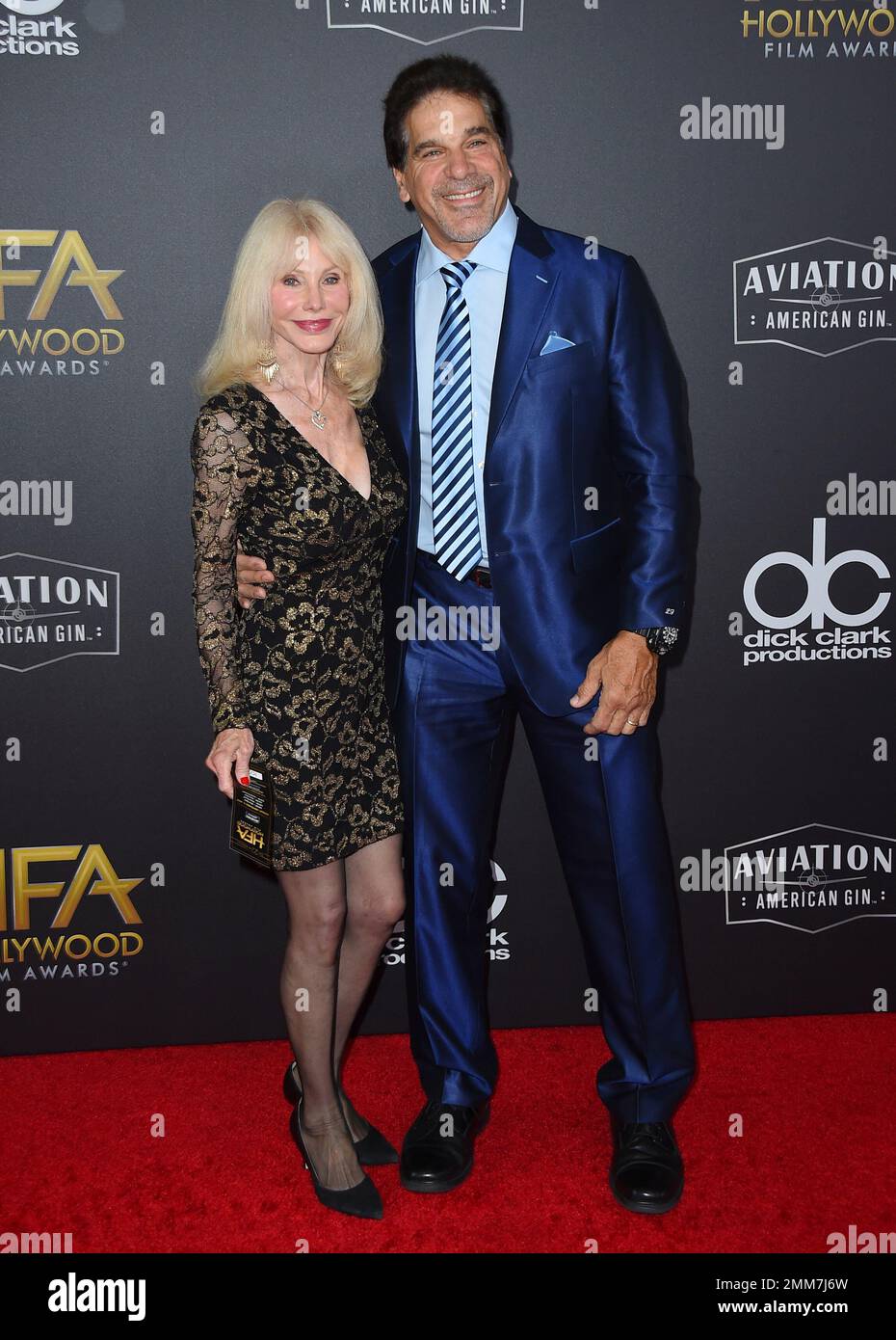 Lou Ferrigno, right, and Carla Ferrigno arrive at the Hollywood Film ...