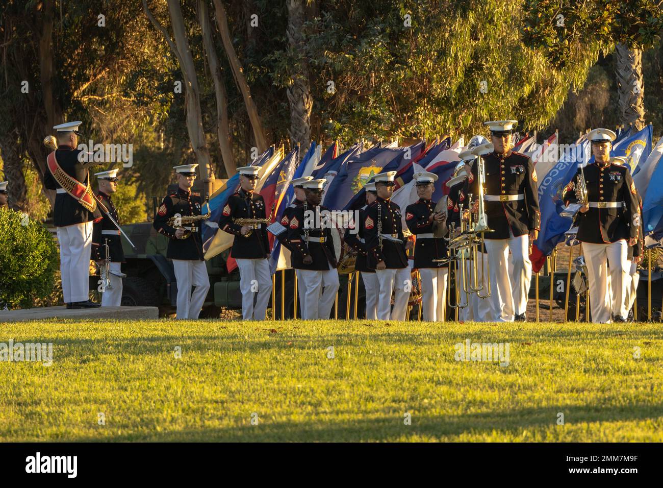 U.S. Marines with 1st Marine Division Band, Marine Corps Base Camp ...