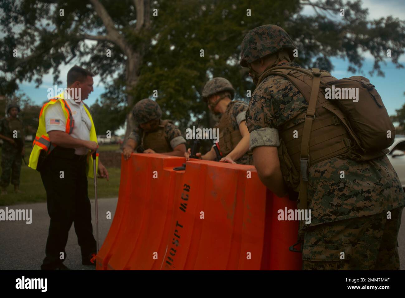 U.S. Marines with Headquarters and Support (H&S) Battalion, Marine ...