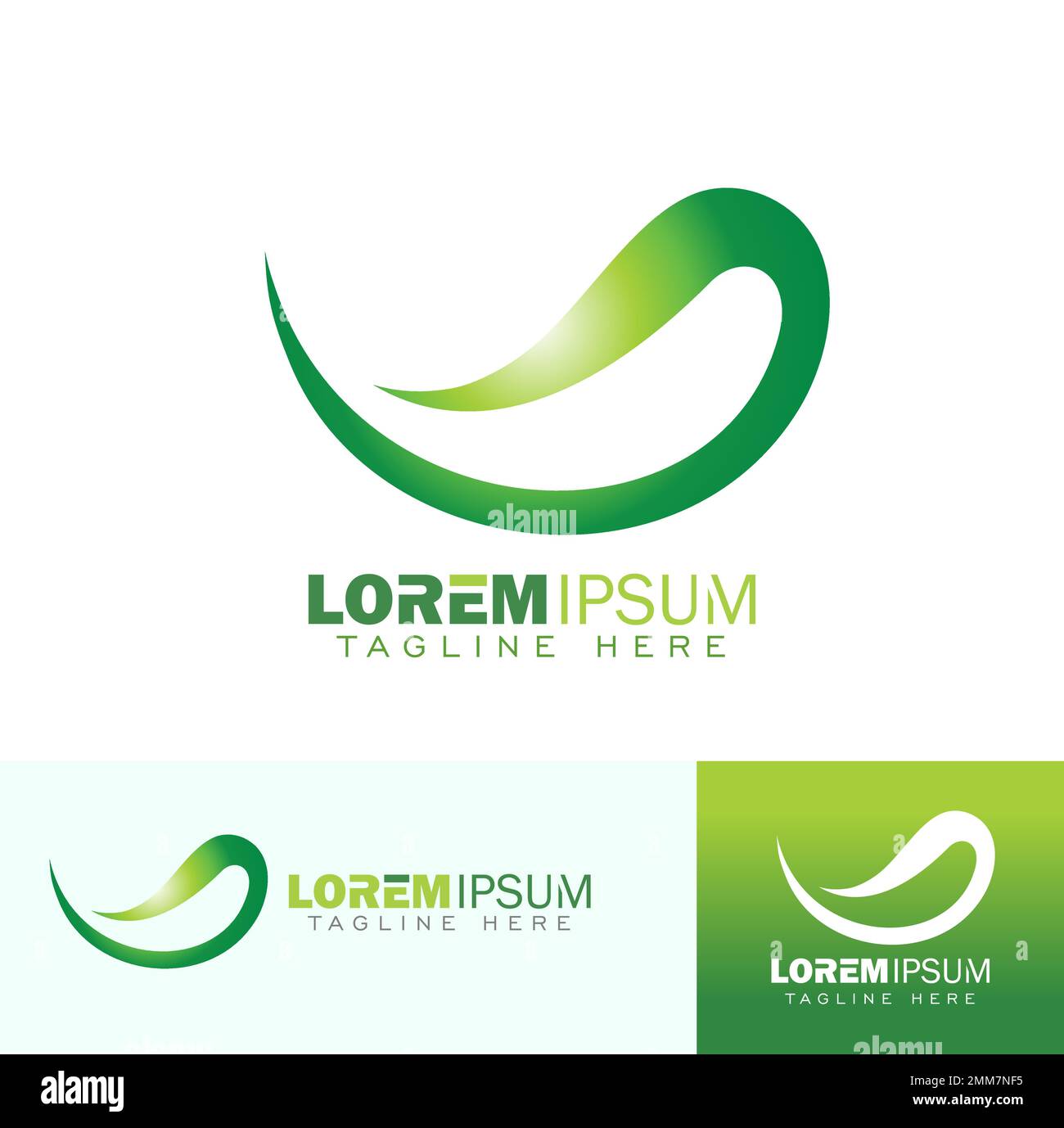 A vector Illustration set of Simple Ecology Symbol Logo Sign Stock ...