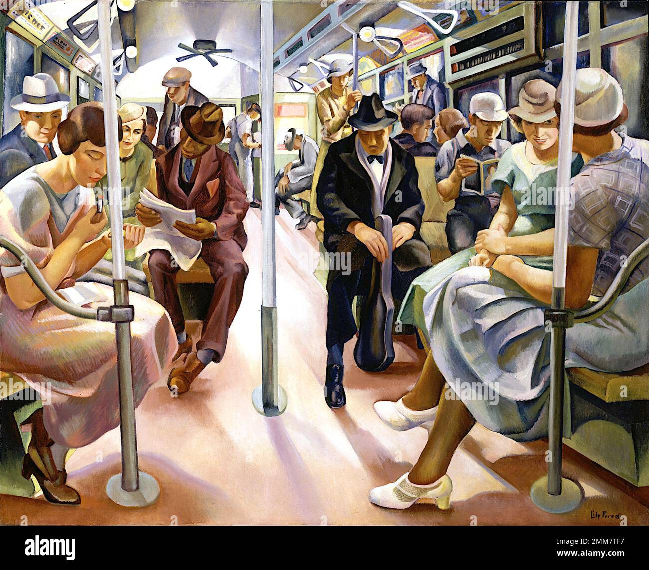 Lily Furedi - Subway - 1934 Stock Photo - Alamy