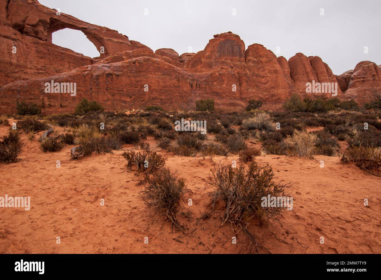Skyline Arch is one of thousands of arches in Arches National Park in ...