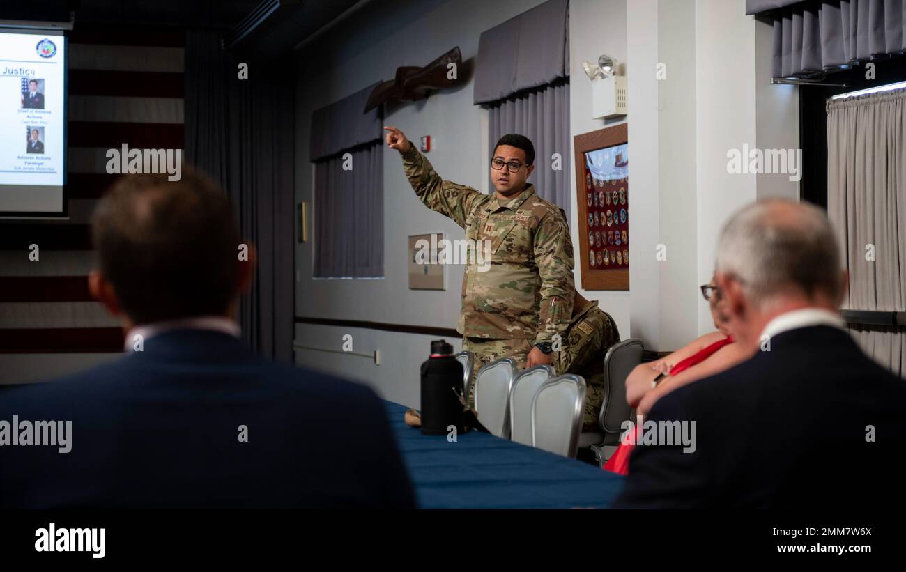Capt. Michael Rivera, 436th Airlift Wing Judge Advocate chief of ...