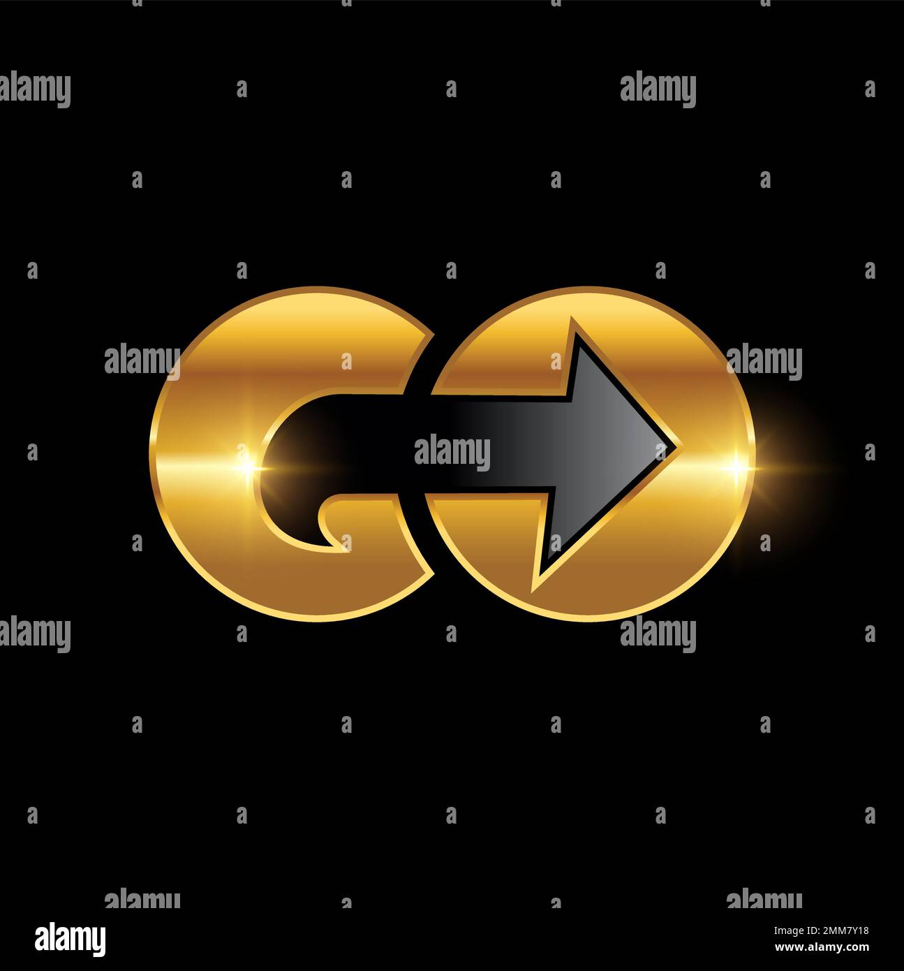 Happy birthday logo sign golden hi-res stock photography and images - Alamy