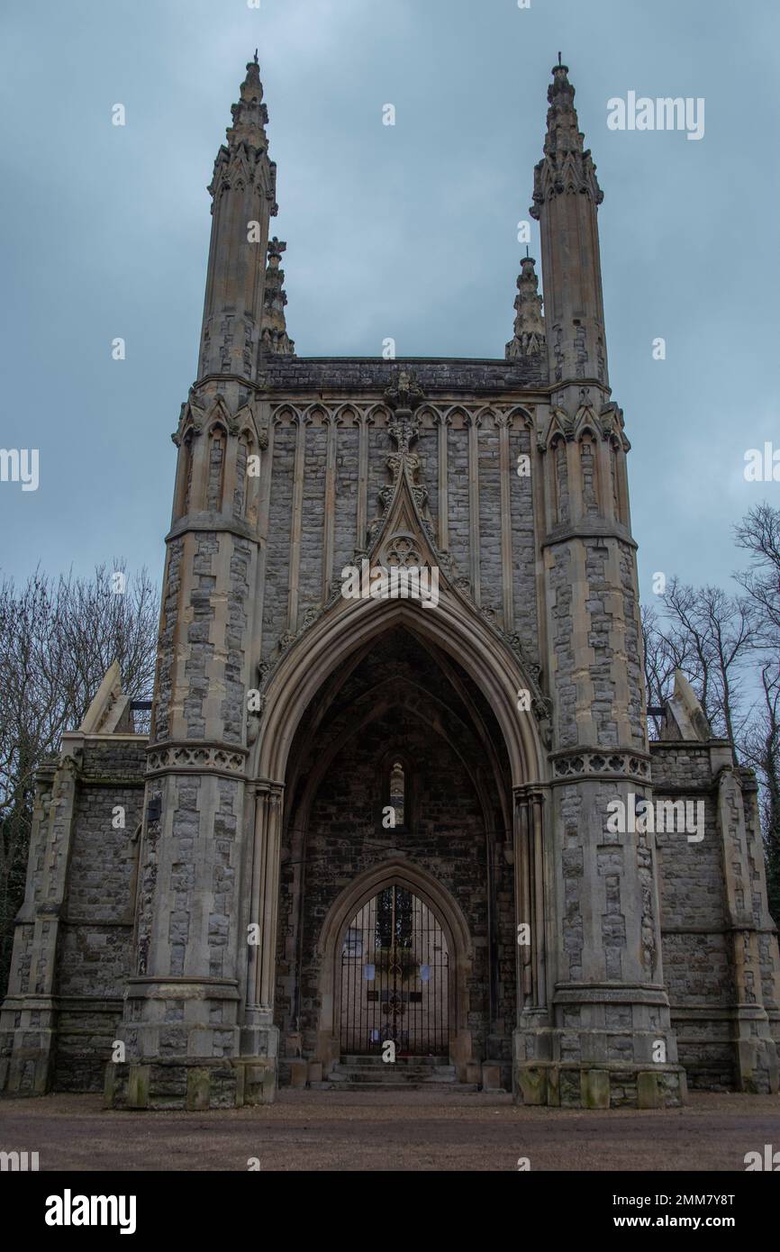 The Anglican chapel designed by Thomas Little in Nunhead Cemetery, one ...
