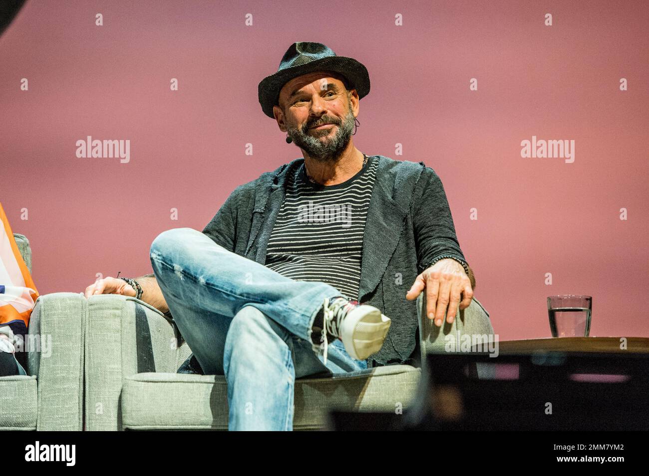 Guy Laliberté seen on day one of Summit LA18 in Downtown Los Angeles on ...