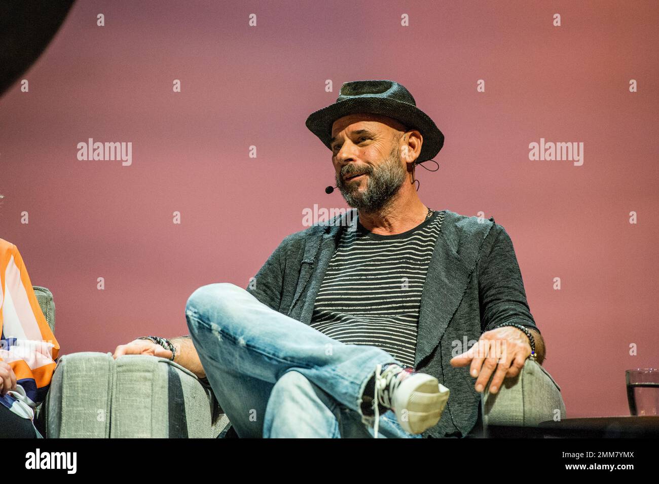 Guy Laliberté seen on day one of Summit LA18 in Downtown Los Angeles on ...