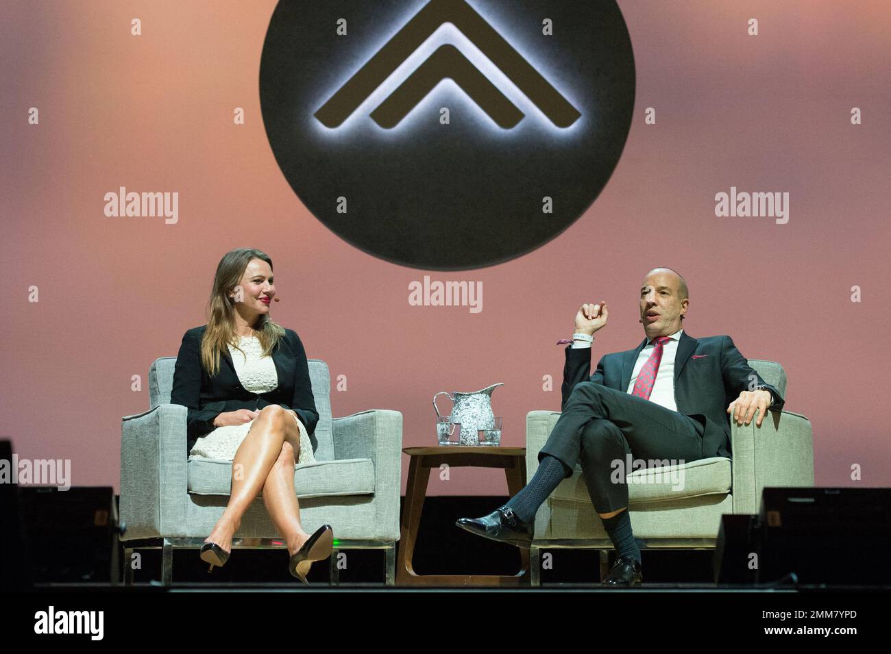 Lara Logan, left, and ACLU Executive Director, Anthony Romero seen on ...