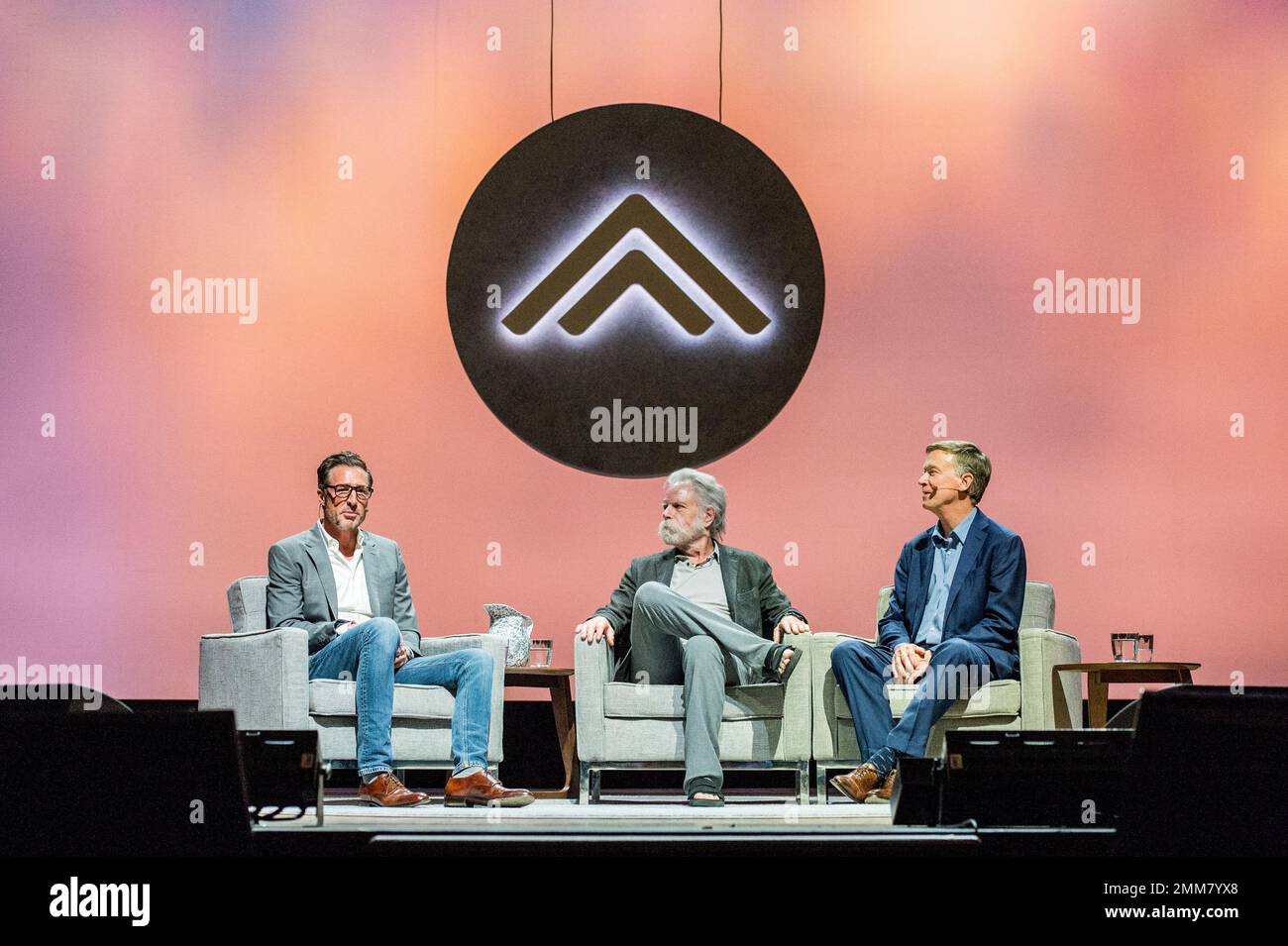 Bernie Cahill, from left, Bob Weir and Colorado Govenor John ...