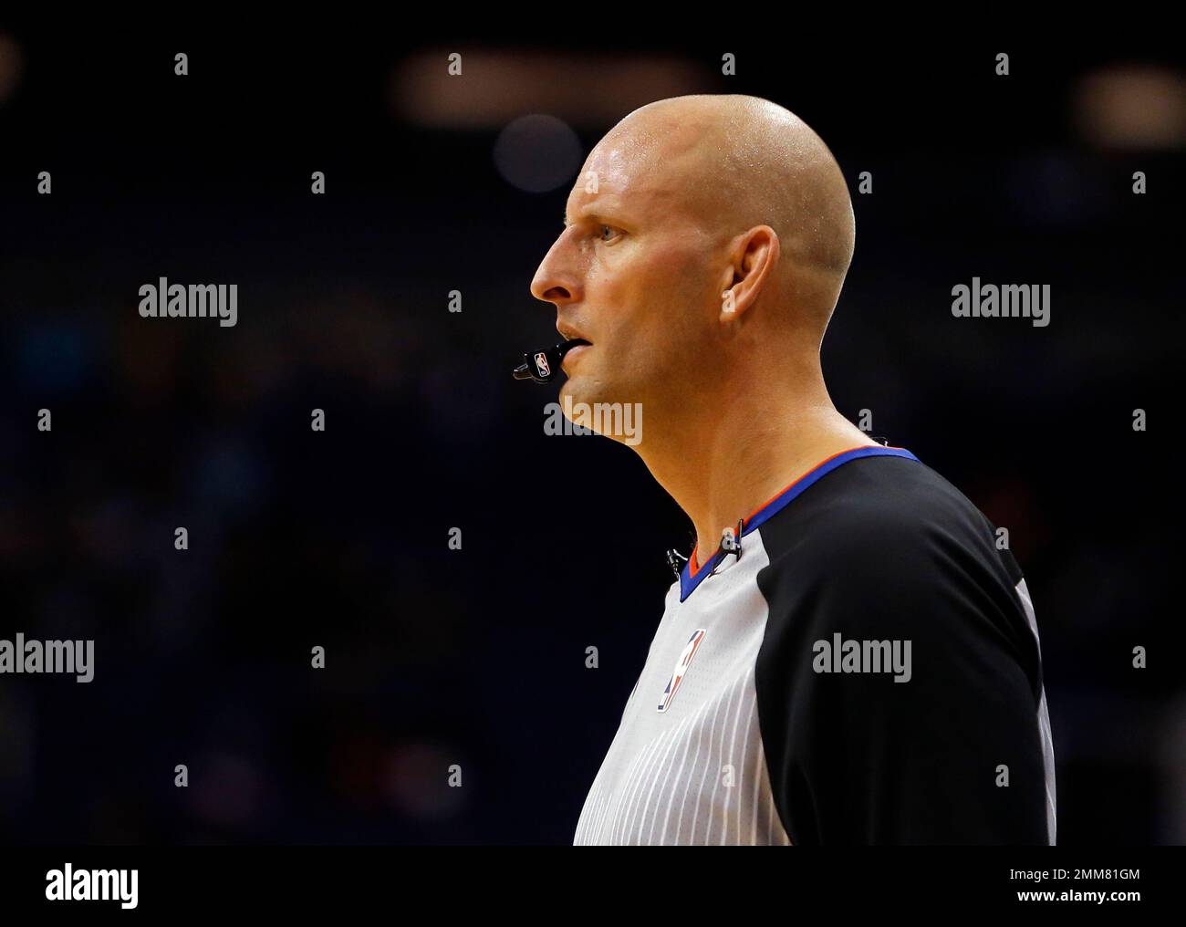 NBA referee Eric Dalen in the first half during an NBA basketball game ...