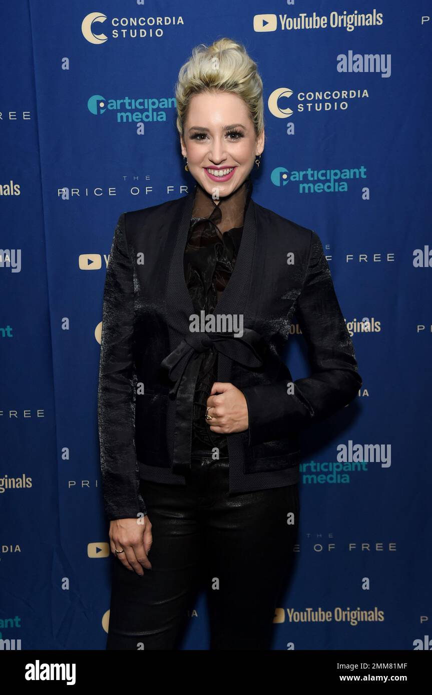 Jazmin Grimaldi attends a special screening of "The Price of Free" at ...