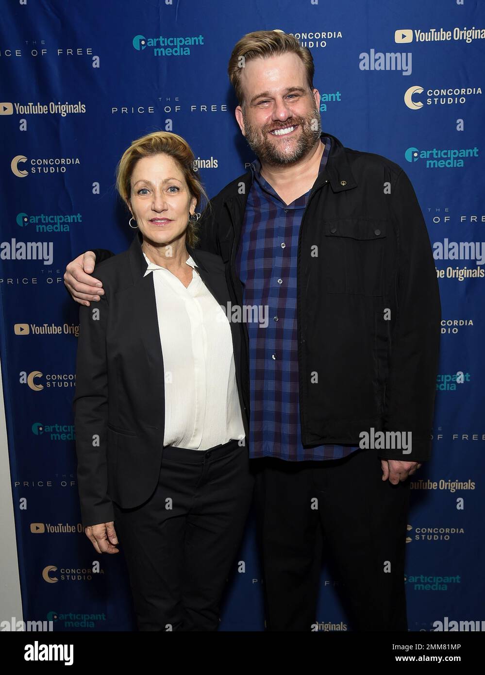 Actors Edie Falco and Stephen Wallem attend a special screening of "The ...