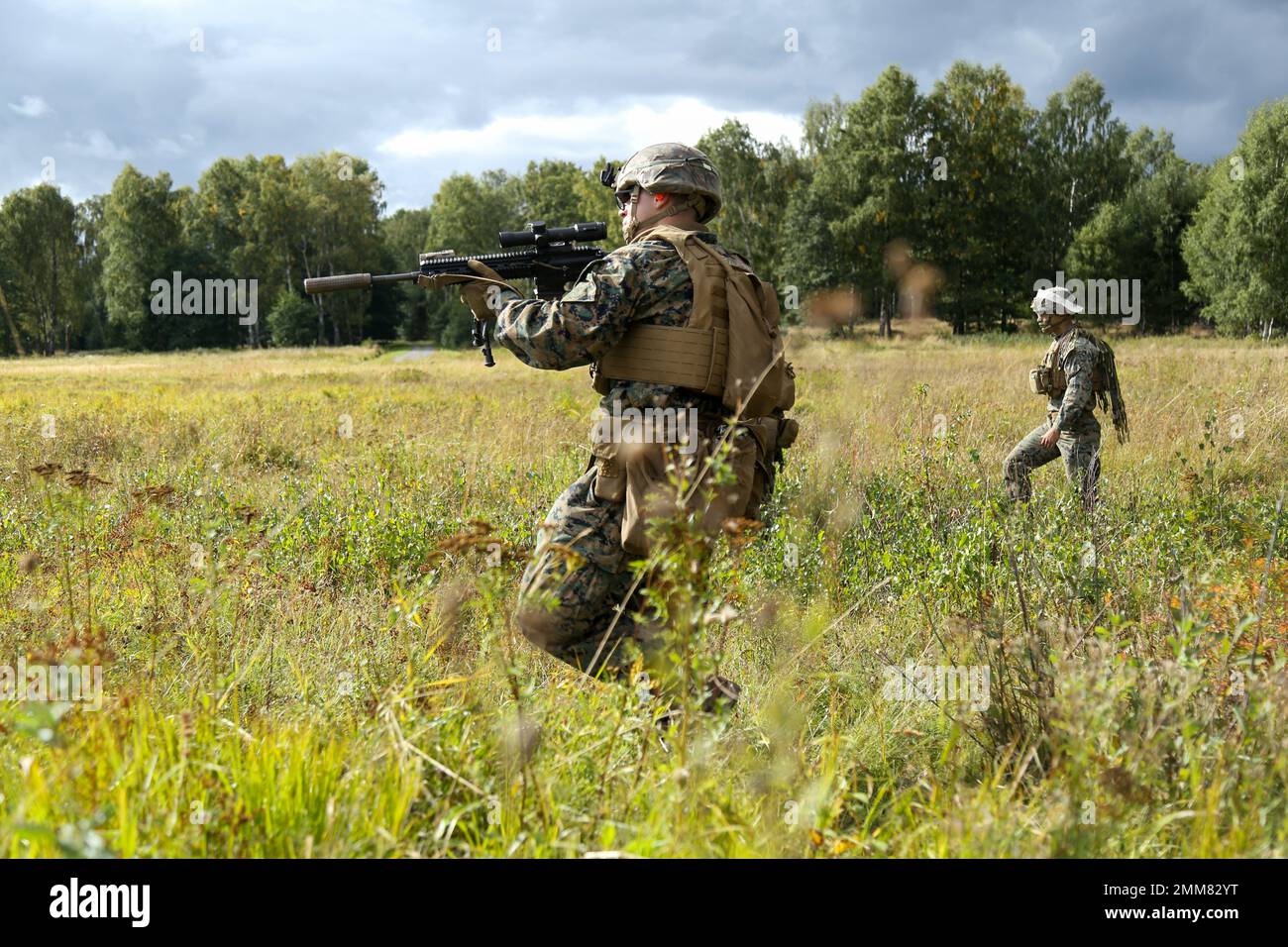 U.S. Marine Corps Pfc. Robert Prozzillo, automatic rifleman, 1st ...