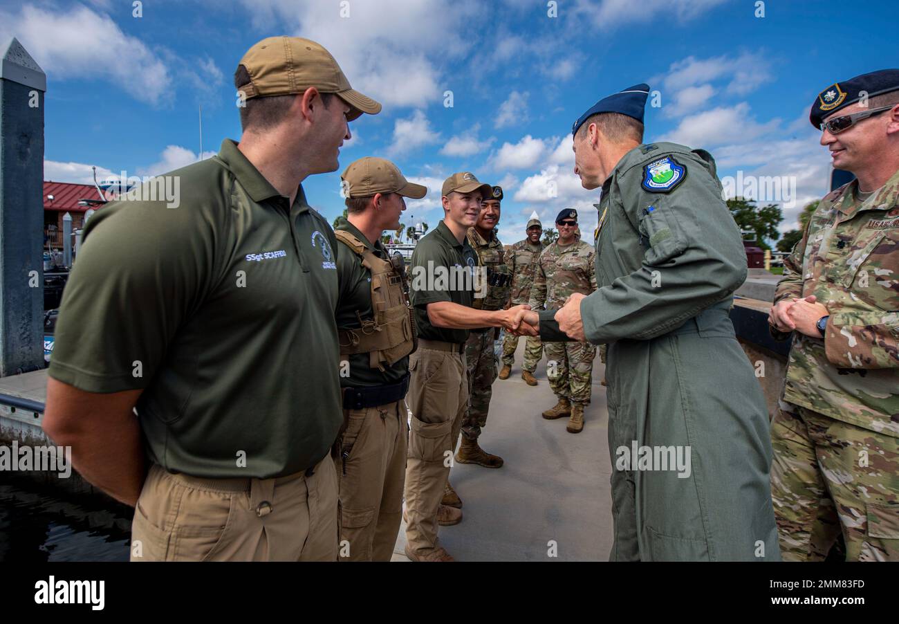 U.S. Air Force Maj. Gen. Corey Martin, 18th Air Force commander ...