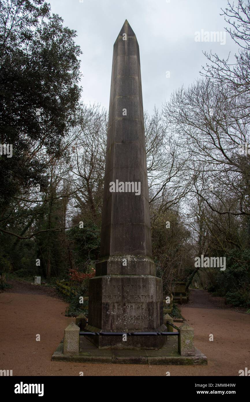 Scottish political martyrs obelisk hi-res stock photography and images ...