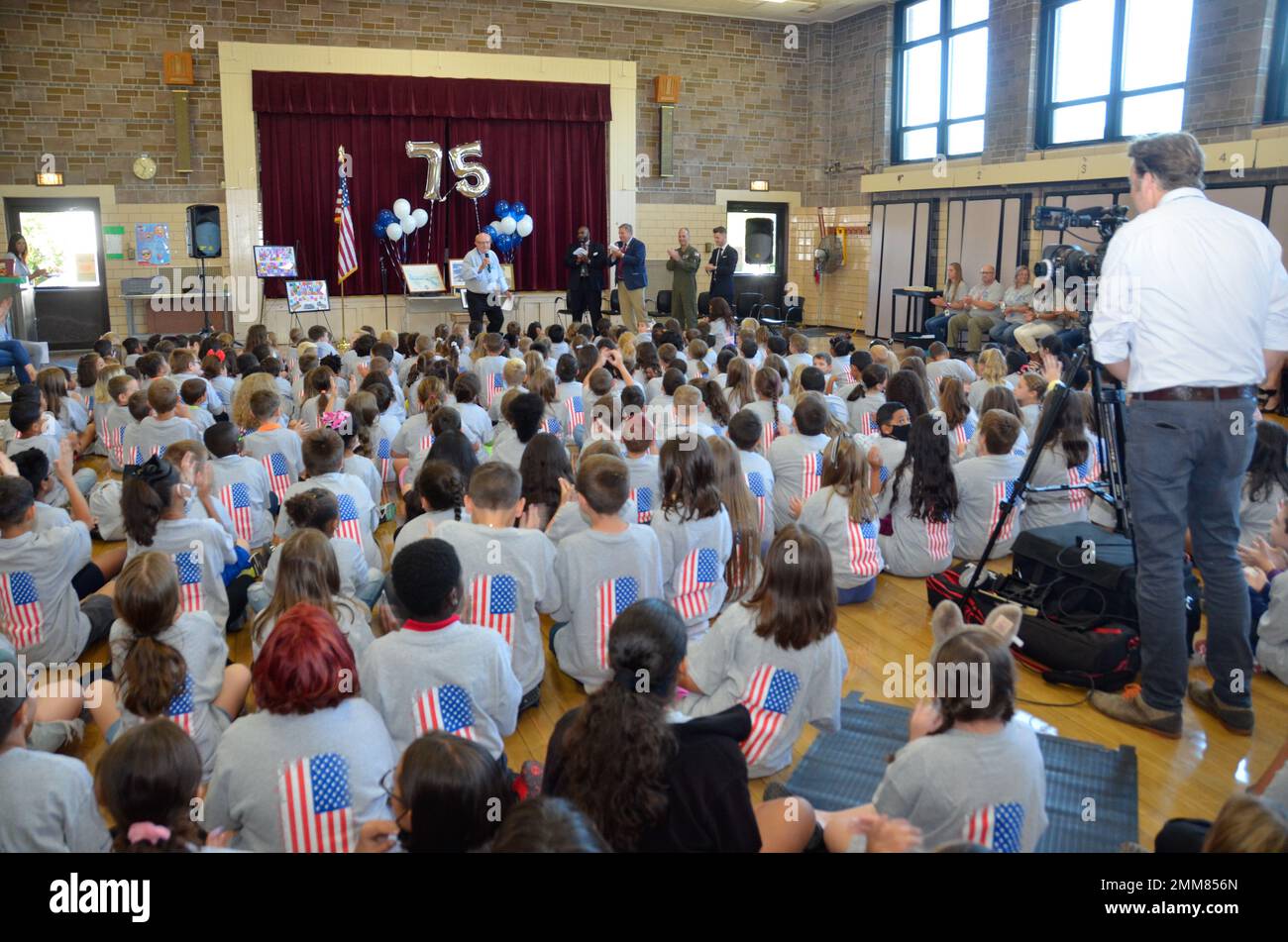 Children at Chicopee’s Herbert Bowie Elementary School held a 75th Air ...