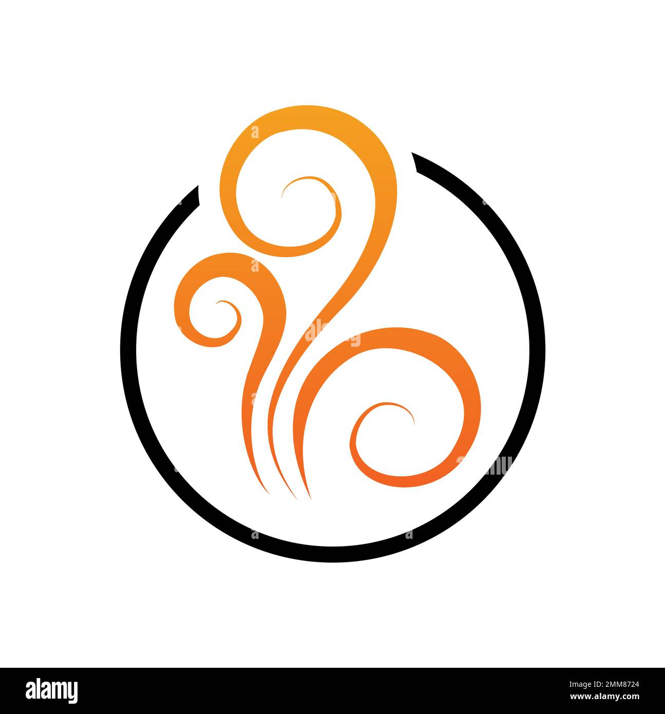 A vector illustration of Heat Wave Symbol Logo Icon in white background ...