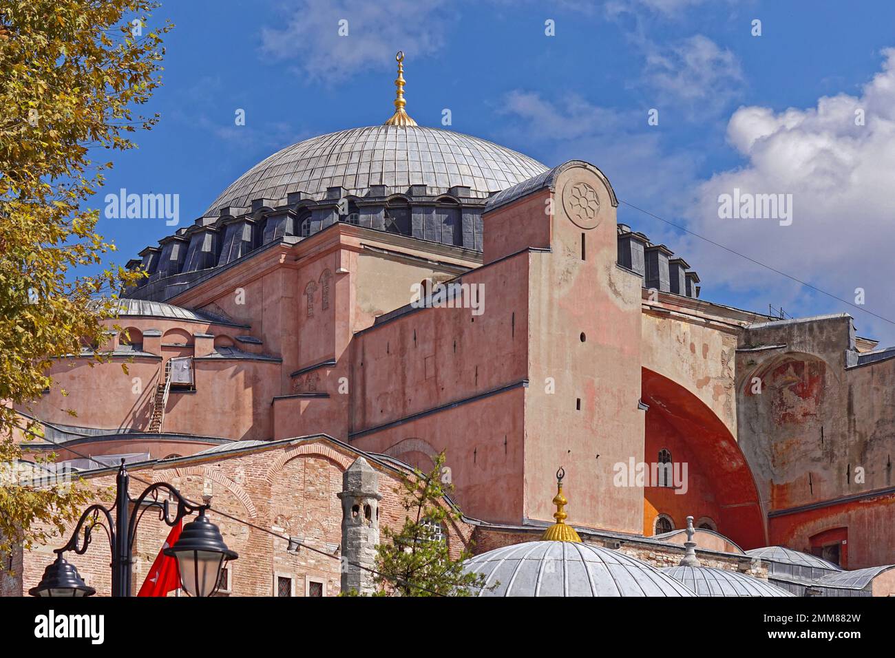 Historic Hagia Sophia museum and mosque in Istanbul Turkey Stock Photo ...