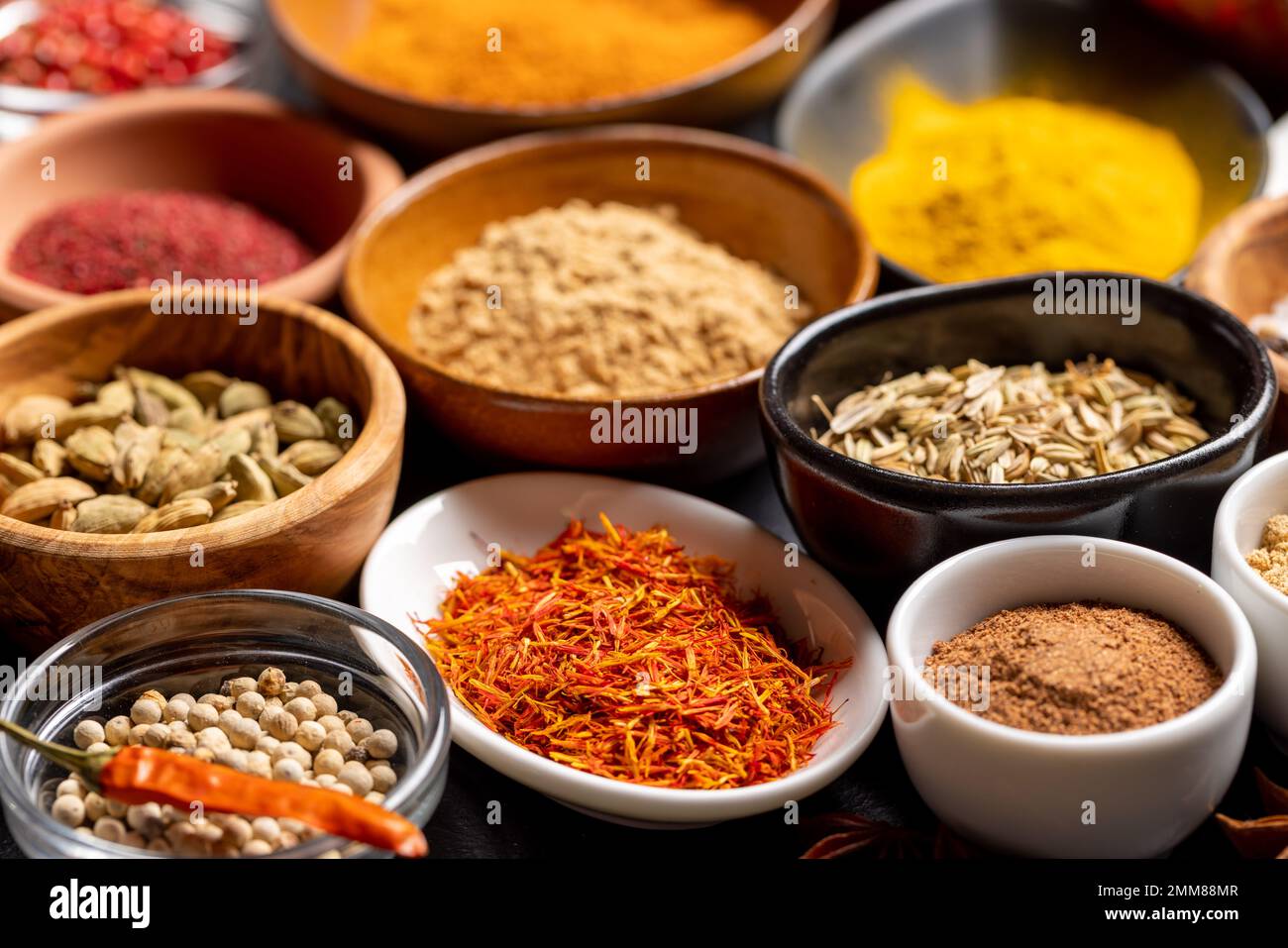 Various colored spices in hi-res stock photography and images - Alamy