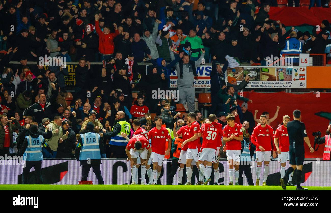 Wrexham, Wales, UK. Racecourse Ground, Wrexham, UK. 29th Jan, 2023. FA ...