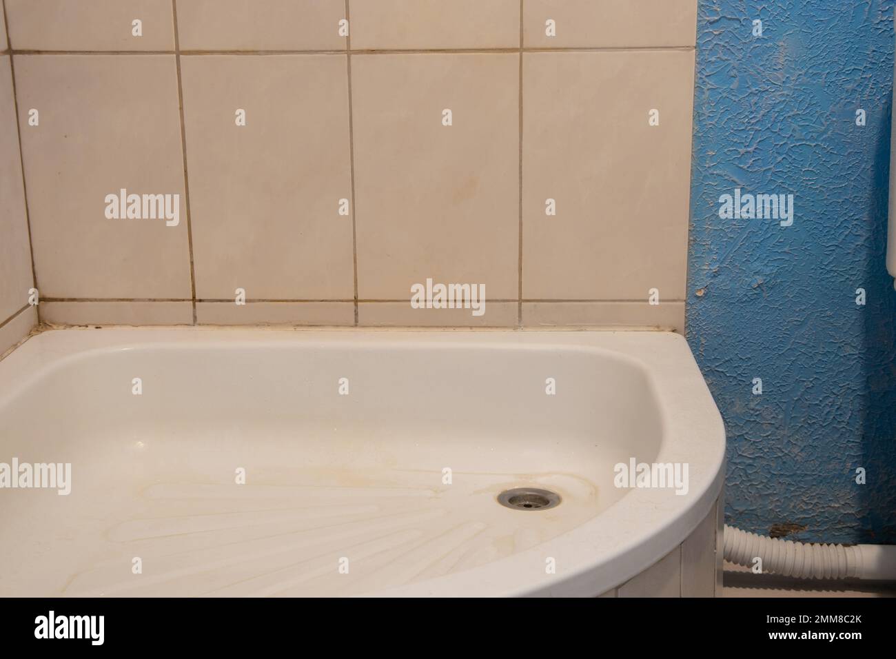 shower cabin in the bathroom, shower tray in the bathroom Stock Photo ...