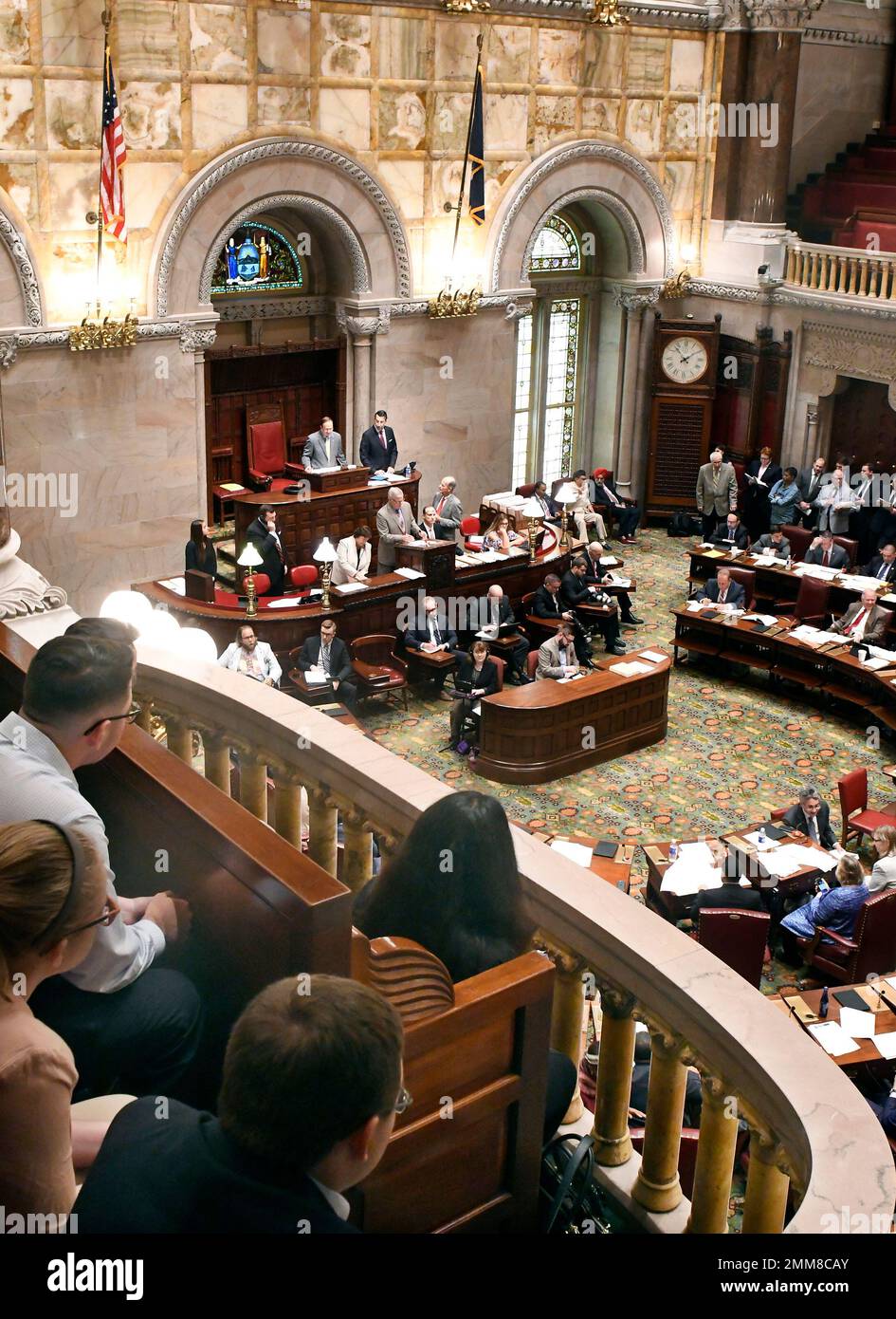 FILE - In this June 20, 2018 file photo, spectators watch members of ...