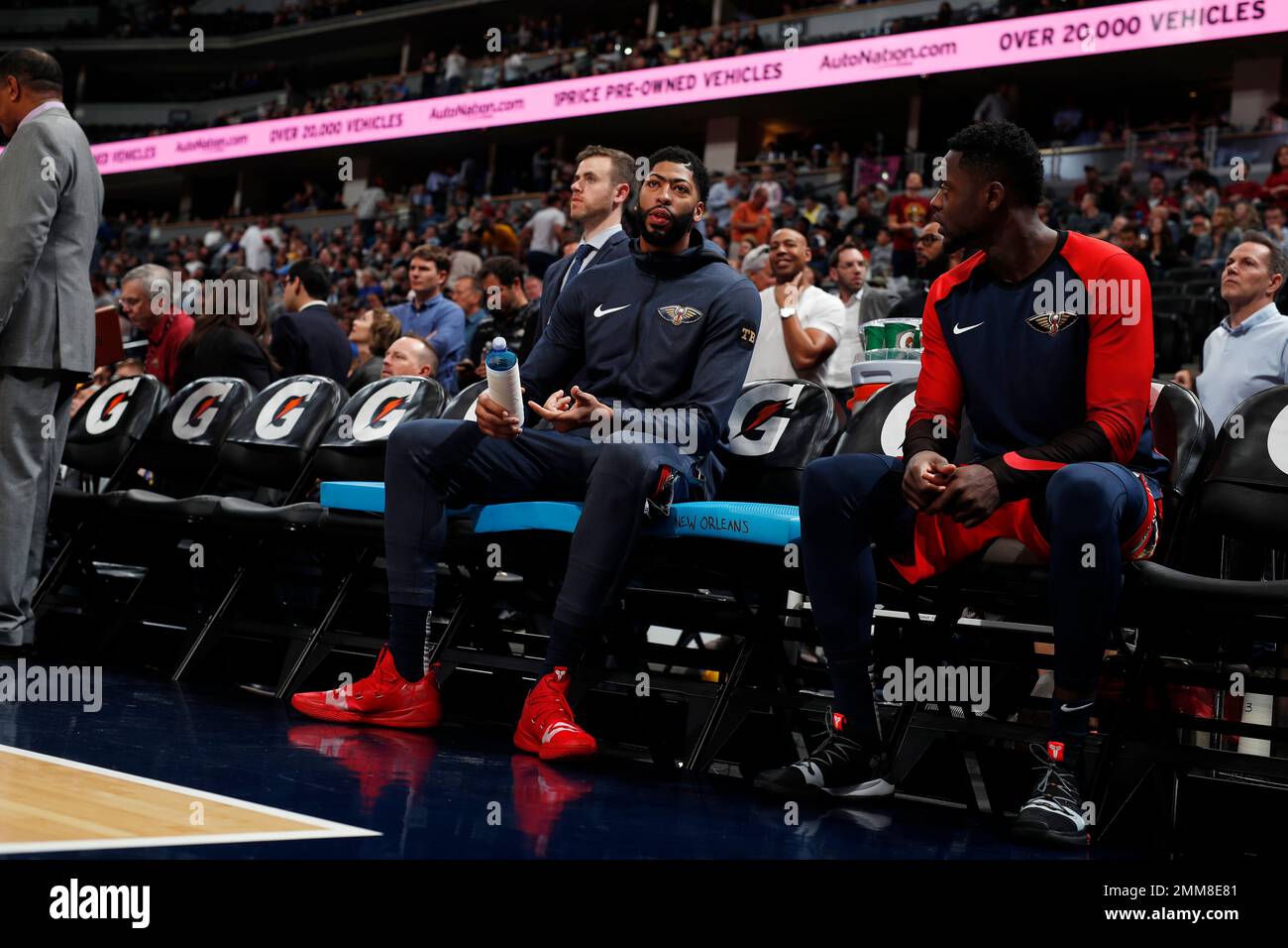 New Orleans Pelicans forward Anthony Davis (23) and New Orleans ...