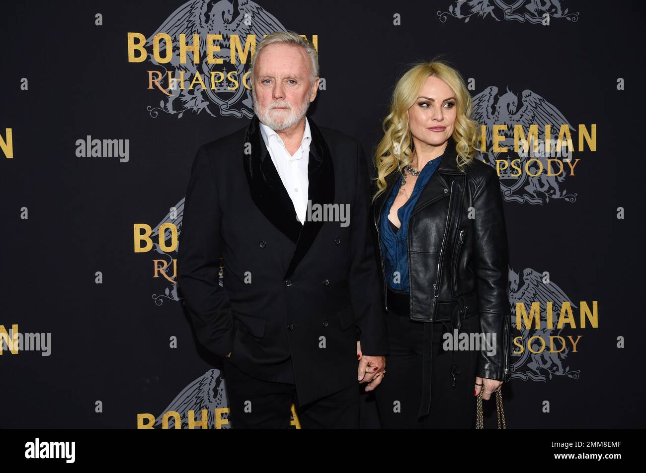 Original Queen band member Roger Taylor and wife Sarina Potgieter ...