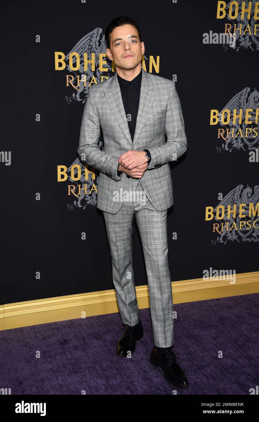 Actor Rami Malek attends the premiere of "Bohemian Rhapsody" at The ...